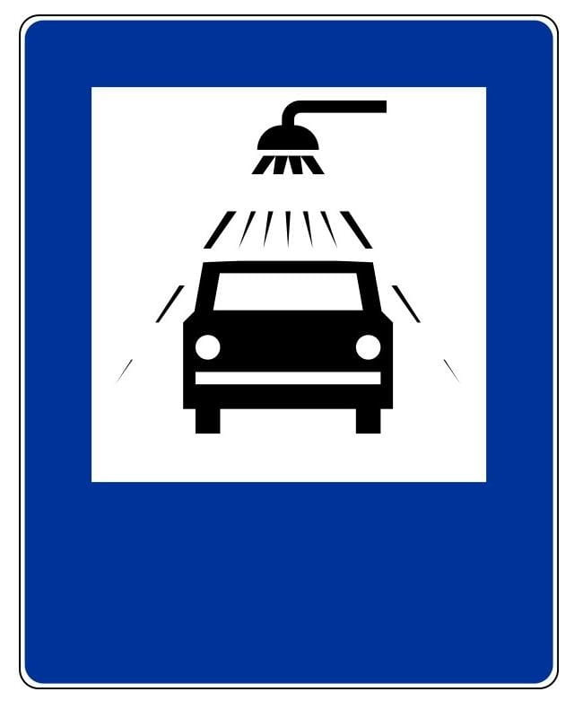 Znak informacyjny METALOWY Myjnia (D26b), sklepbhpippoz.pl